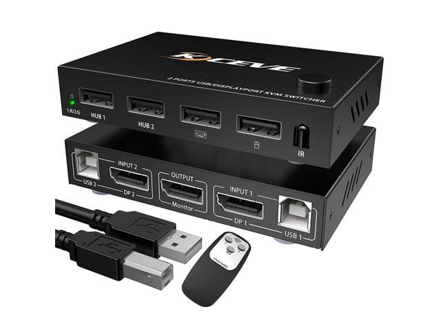 Click here for 2 In 1 Out DP KVM Switch USB PC Dual Monitor DP US... prices