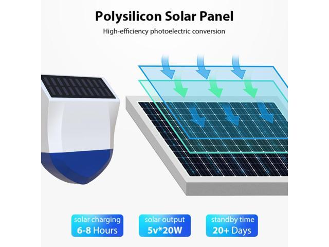 Click here for WiFi Outdoor Solar Alarm IPX5 Waterproof Outdoor W... prices