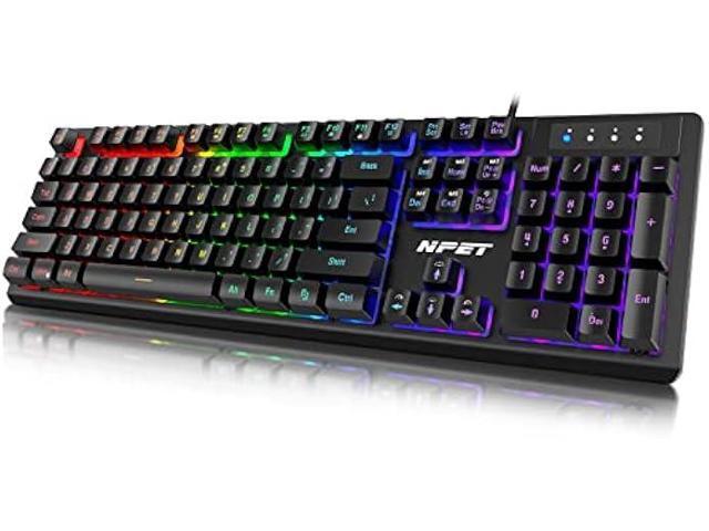 Click here for NPET K10 Wired Gaming Keyboard  LED Backlit  Spill... prices
