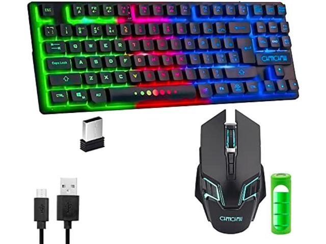 Click here for Gaming Wireless TKL Keyboard Mouse Combo Rechargea... prices