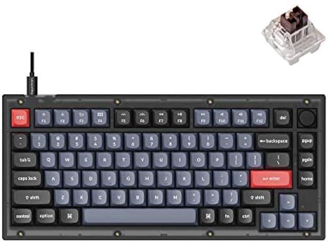 Click here for Keychron V1 Wired Custom Mechanical Keyboard Knob... prices