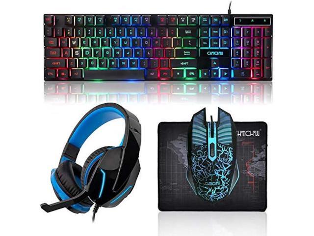 Click here for Gaming LED Keyboard Mouse Headset and Mousepad Bun... prices