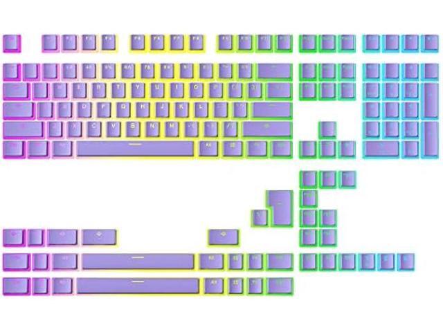 Click here for Ranked Pudding v2 PBT Keycaps 145 Double Shot Tran... prices