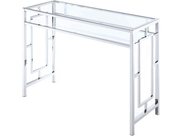 Click here for Convenience Concepts Town Square Chrome Desk With... prices
