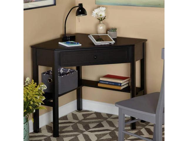 Click here for Corner Writing Desk with Pullout Drawer and Shelf... prices