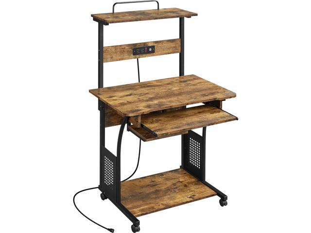 Click here for Topeakmart 3 Tiers Rolling Computer Desk with Powe... prices