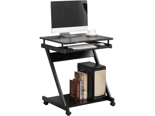 Click here for soges Small Rolling Computer Desk  Z Shape Laptop... prices