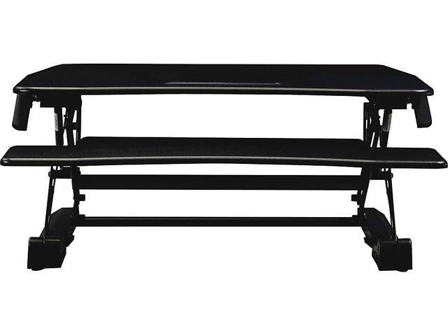 Click here for Lorell Sit-to-stand Gas Lift Desk Riser  Black 19.... prices