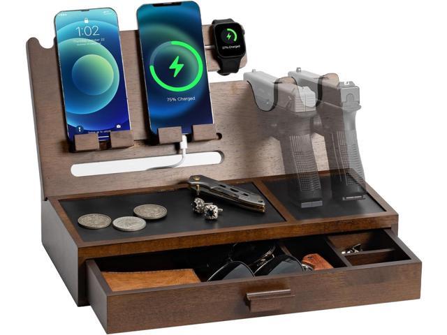Click here for Phone Docking Station as Gifts for Men  Wood Pisto... prices