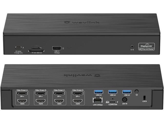 Click here for WAVLINK DisplayLink Laptop Docking Station - Quad... prices