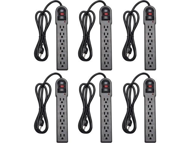 Click here for KMC 6-Outlet Surge Protector Power Strip 6 Pack prices