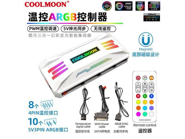 Click here for COOLMOON 4Pin PWM 5V 3Pin ARGB Computer Heatsink C... prices