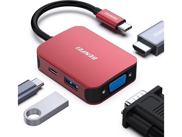 Click here for BENFEI USB C HUB 4in1  USB Type-C to HDMI VGA Adap... prices