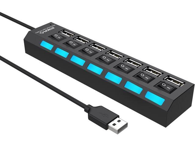 Click here for 7-Port USB Hub USB 2.0 Hub Data Transfer with Indi... prices