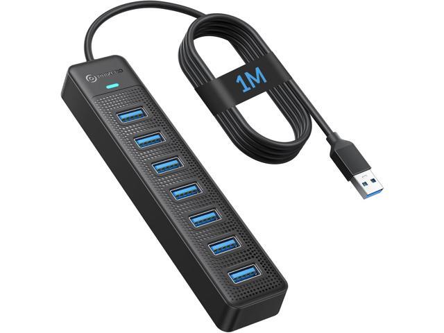 Click here for PHIXERO 7 Port USB Hub  3.3FT/1M Long Cable USB 3.... prices