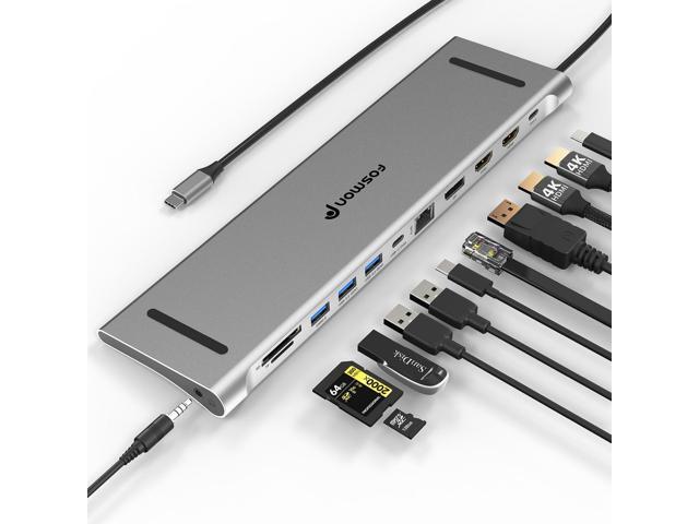 Click here for Fosmon USB C Hub (11-in-1) Desktop USB Hub with 2x... prices