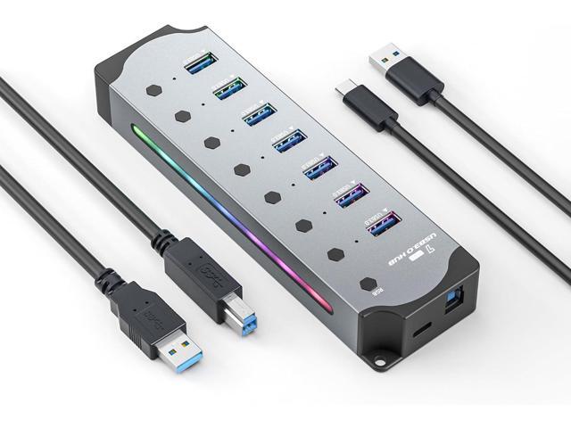 Click here for 3.0 USB Hub  Beauif 7-Port USB 3.0 RGB Hub with 14... prices