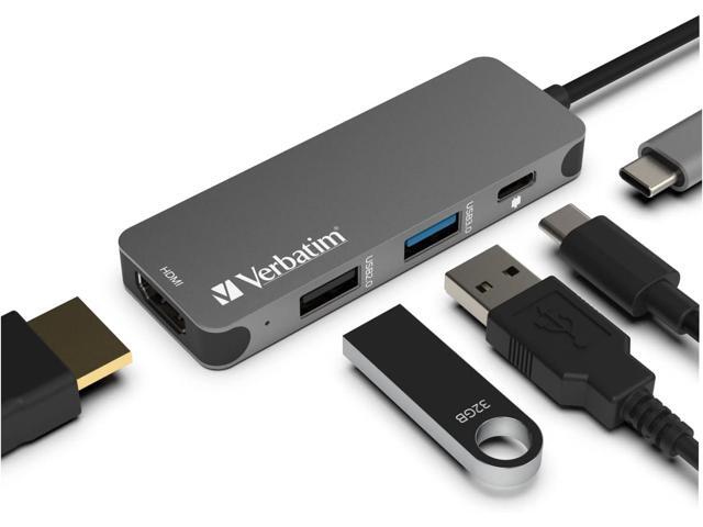 Click here for Verbatim 4-in-1 USB C Hub Adapter with Dongle - 60... prices