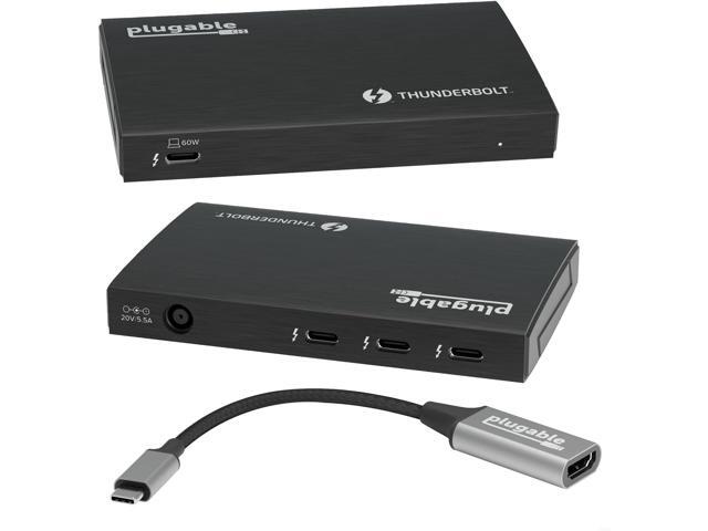 Click here for Plugable Thunderbolt 4 Hub  4-in-1 Pure USB-C Desi... prices
