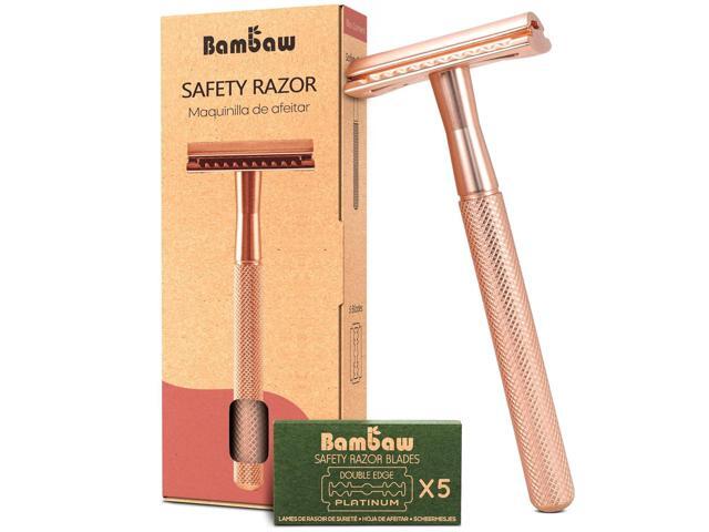 Click here for Bambaw Safety Razor for Women with 5 Double Edge B... prices