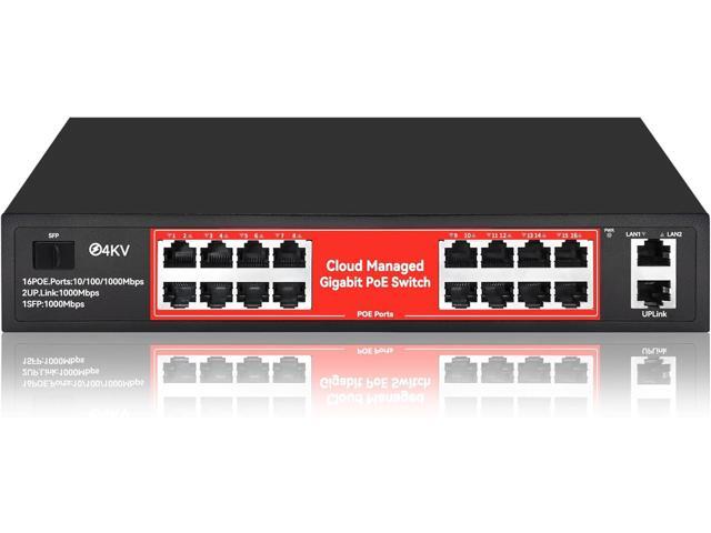 Click here for STEAMEMO 16 Port Gigabit PoE Switch  Smart Managed... prices