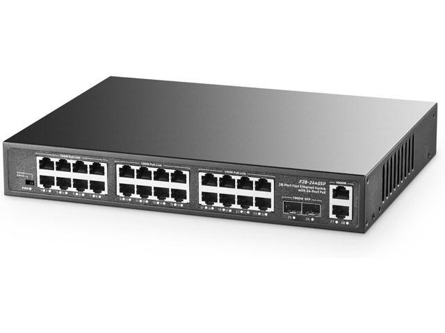 Click here for Binardat 28 Port POE Switch  24 POE+ Ports 100Mbps... prices