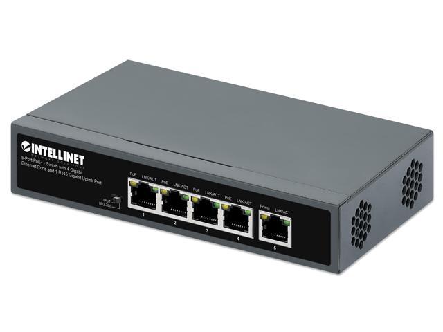 Click here for Intellinet 5-Port PoE++ Switch with 4 Gigabit Ethe... prices