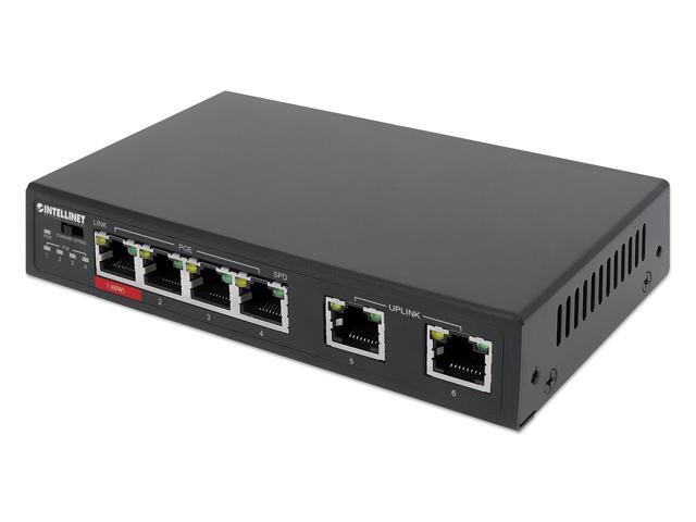 Click here for Intellinet 6-Port Fast Ethernet Switch with 4 PoE... prices