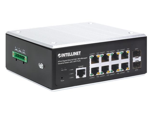 Click here for Intellinet Industrial 8-Port Gigabit Ethernet PoE+... prices