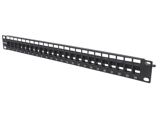 Click here for Intellinet Blank Patch Panel  24-Port  1U  Black prices