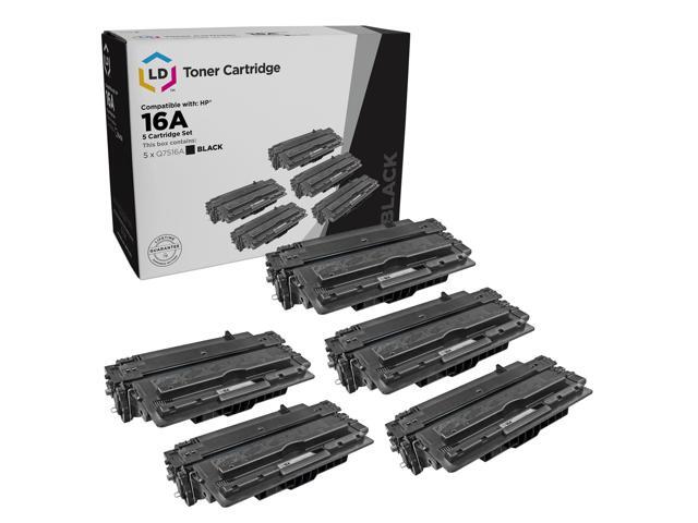 Click here for LD 5PK Reman Q7516A Black Toner Cartridge for HP 1... prices