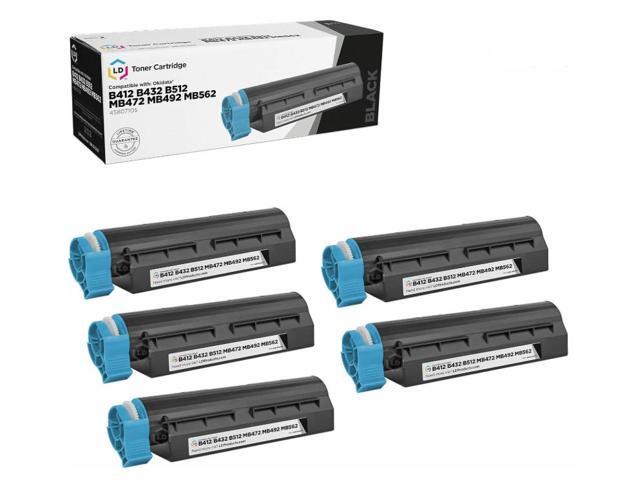 Click here for LD Compatible Okidata 45807105 Black Toner 5PK for... prices