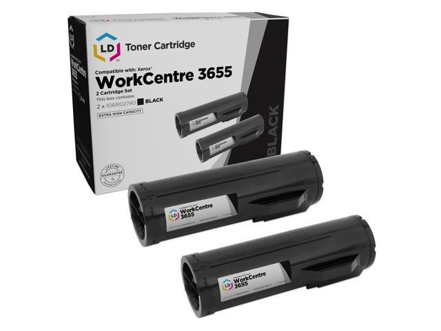 Click here for LD Compatible Xerox 106R02740 2 Pack Extra HY Blac... prices
