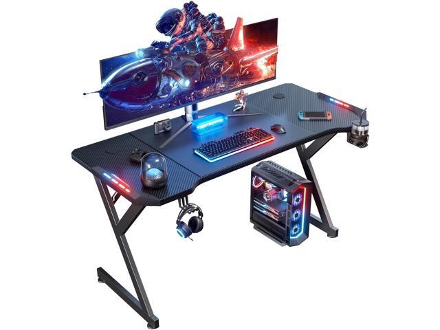 Click here for HLDIRECT 55 Inch Gaming Desk with LED Lights  Ergo... prices