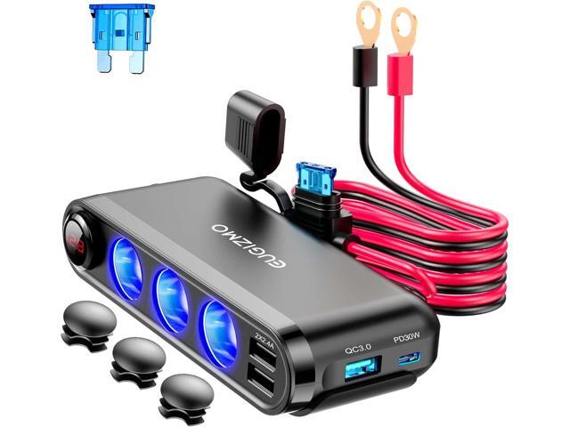 Click here for 12V Car Cigarette Lighter Socket  200W 3 Socke t C... prices