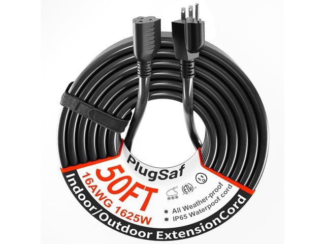 Click here for Black Outdoor Extension Cord 50 ft 16/3 Gauge Wate... prices