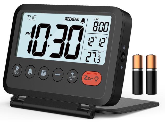 Click here for Digital Travel Alarm Clock  Black  3.54 inch LCD D... prices