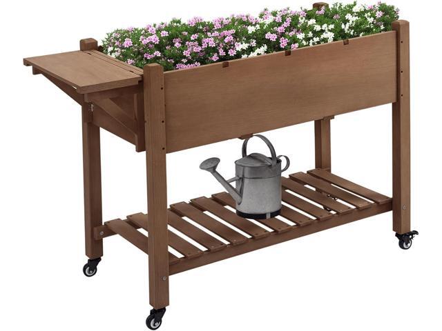 Click here for Outsunny Raised Garden Bed with 8 Grow Grids  Wood... prices