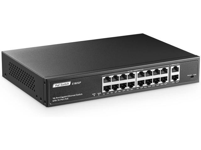 Click here for 18 Port Gigabit PoE Switch  16 Ggiabit PoE+  2 GE... prices