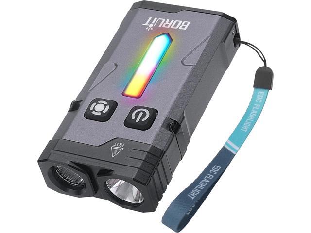 Click here for BORUIT EV10 EDC Keychain Flashlight Super Bright U... prices