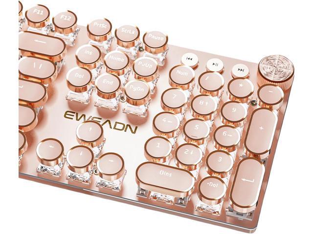 Click here for Typewriter Style Mechanical Gaming Keyboard White... prices