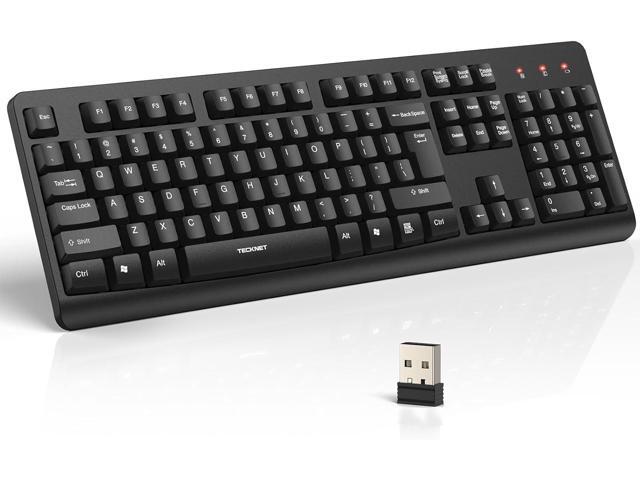 Click here for TECKNET Wireless Keyboard  2.4G Silent Full-Size U... prices
