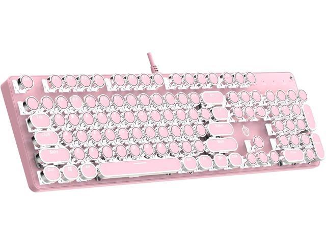 Click here for Typewriter Mechanical Gaming Keyboard with White L... prices