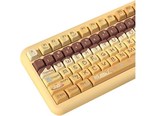 Click here for daixiahu Pudding cat Theme keycaps 158 Key PBT key... prices