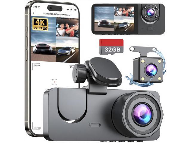 Click here for Dash Cam Front and Rear Inside 4K Full HD 3 Channe... prices