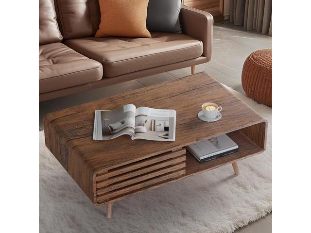 Click here for Easyego Coffee Table with Storage  Farmhouse Wood... prices