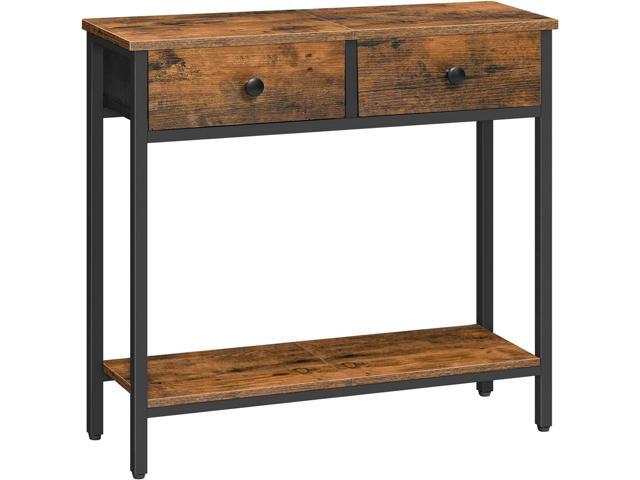 Click here for HOOBRO 29.5 Narrow Console Table with 2 Fabric Dra... prices