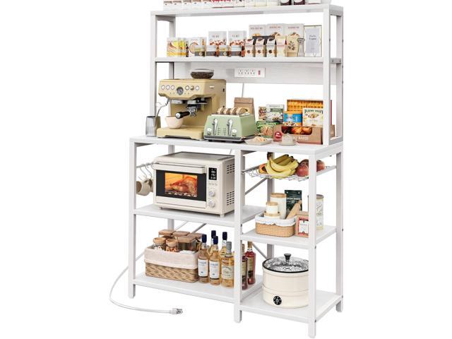 Click here for SUPERJARE Bakers Rack with Power Outlet  35.4 Inch... prices