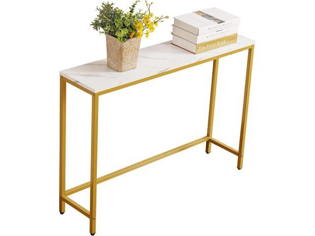 Click here for loglus Console Table for Entryway  Faux Marble MDF... prices