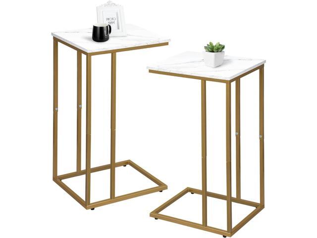Click here for C Shaped End Table Set of 2  Small Side Table for... prices
